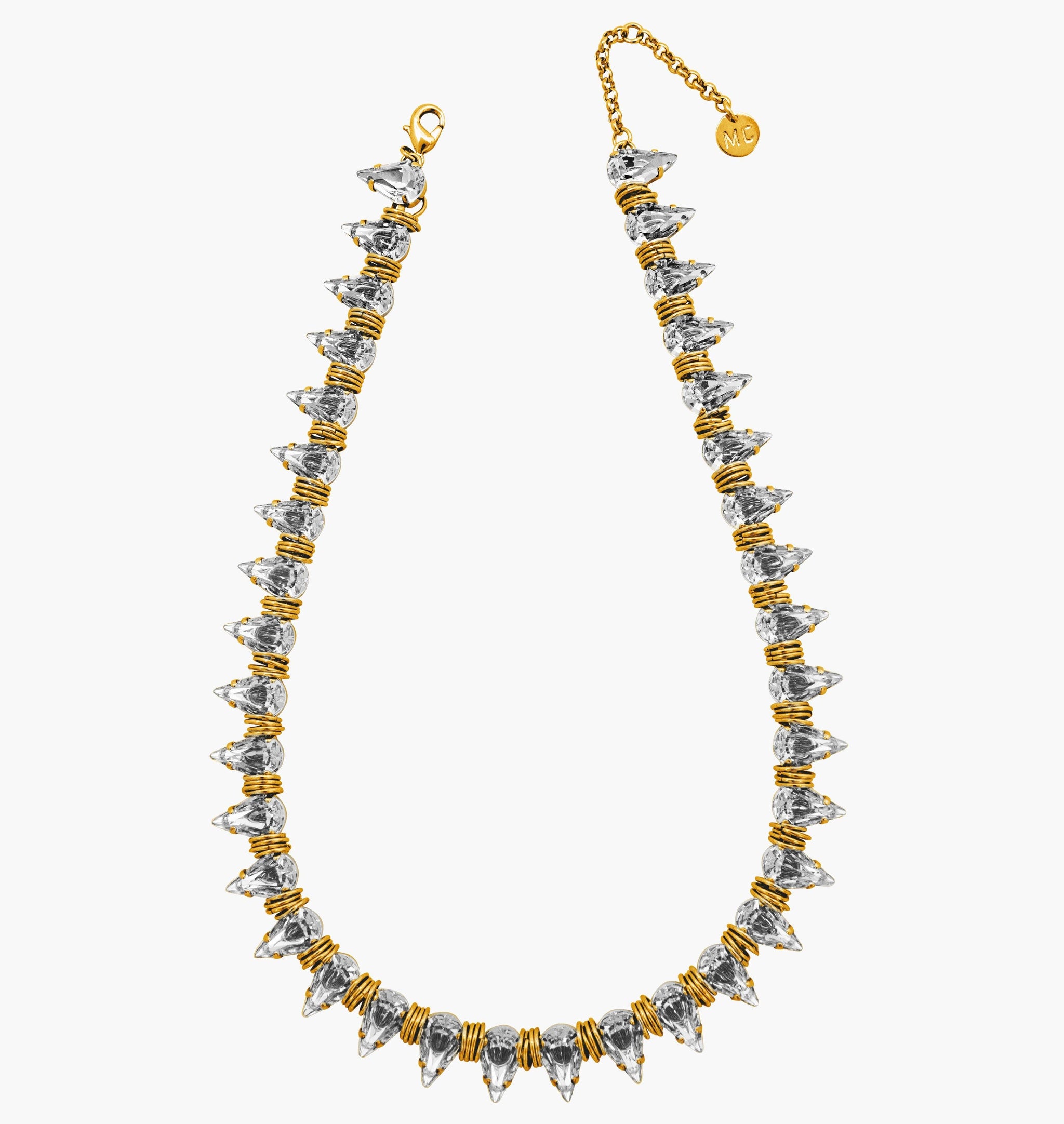 Necklace HAILEY Gold Crystal